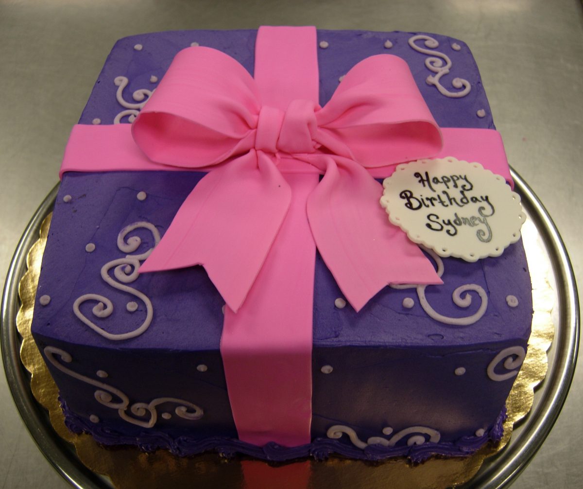 Purple Present – 491F | The Bake Works